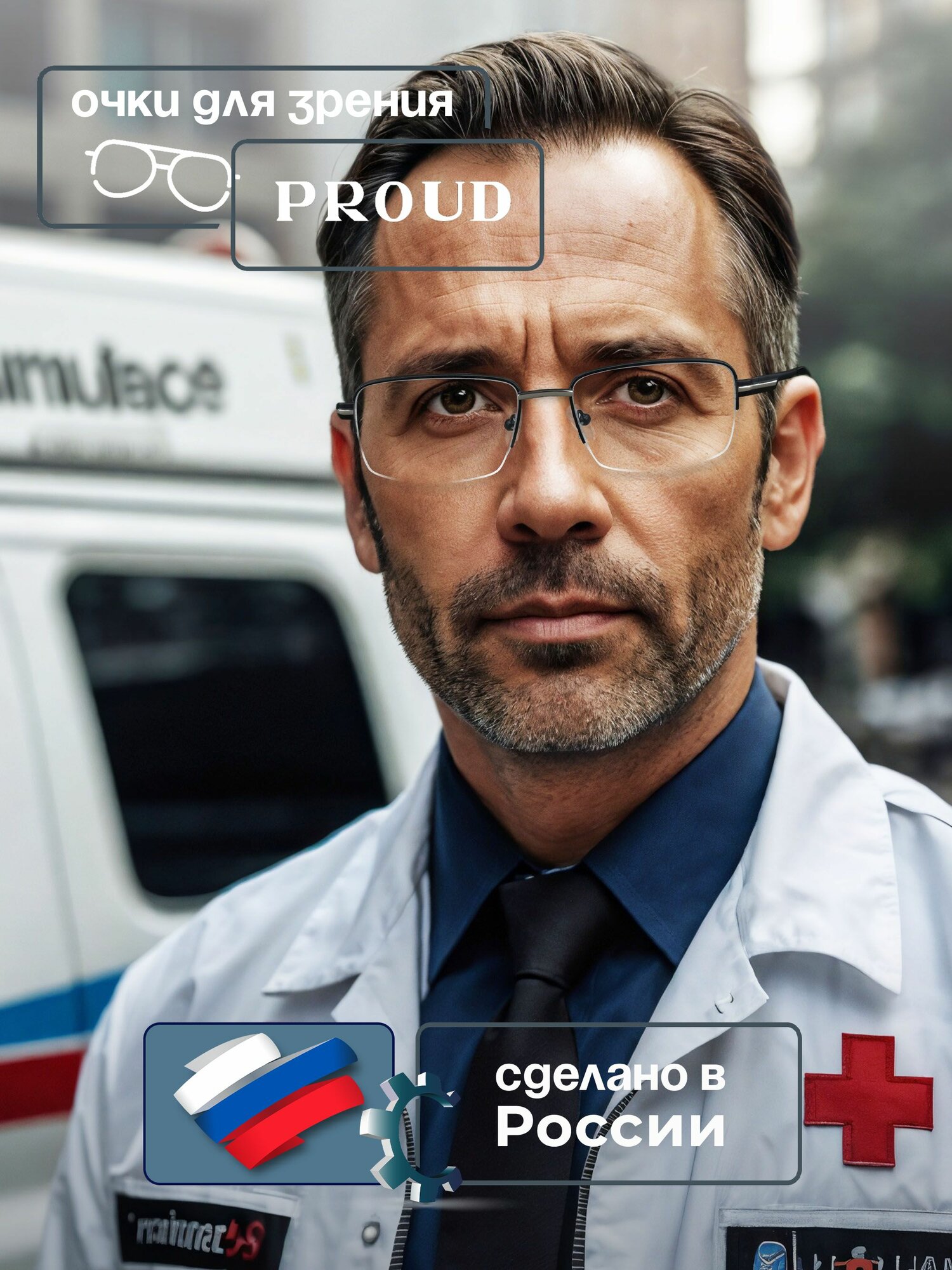 Очки для чтения с футляром на магните PROUD мод. P68317 Цвет 1 с линзами ROMEO 1.499 UC 0.00 РЦ 64-66