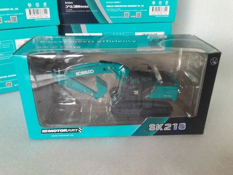 Оригинальная модель экскаватора KOBELCO SK210-10 Hybrid в масштабе 1:50 от Motorart