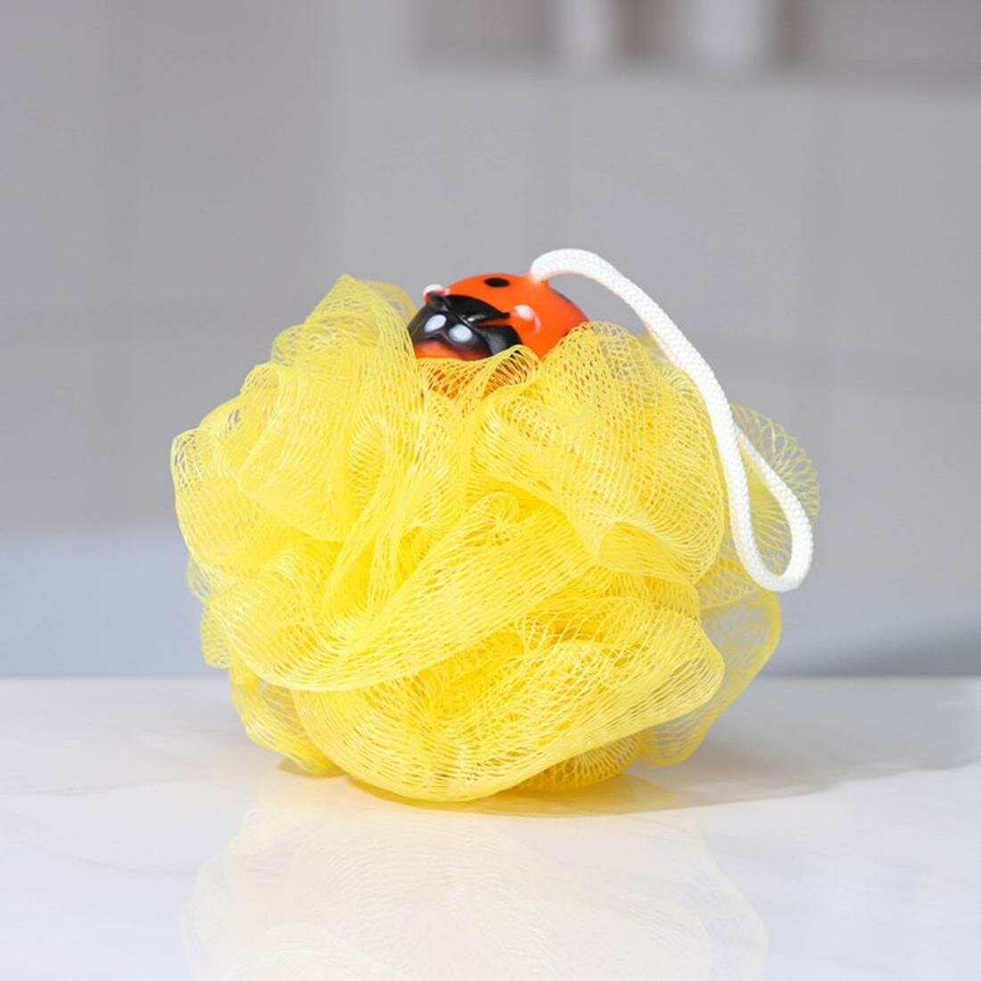 Мочалка для тела детская Доляна «Зверушки», 20 гр, цвет: микс