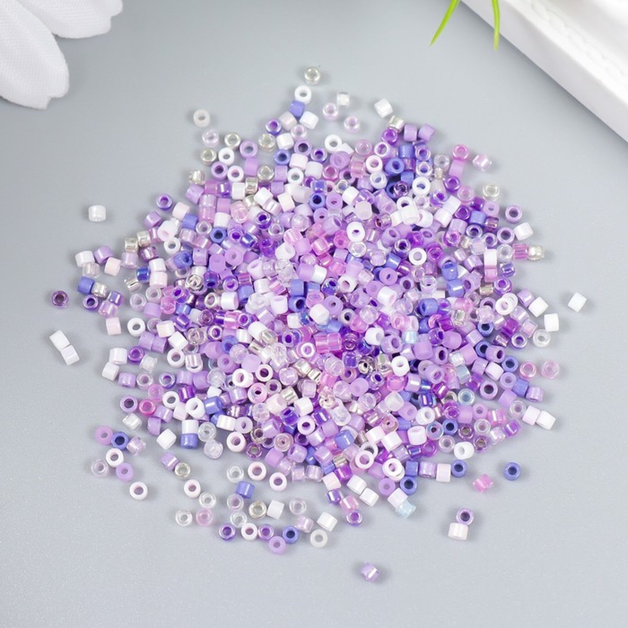 Бисер Сима-ленд "Перламутровое ассорти", 12/0, 10 г, разноцветный