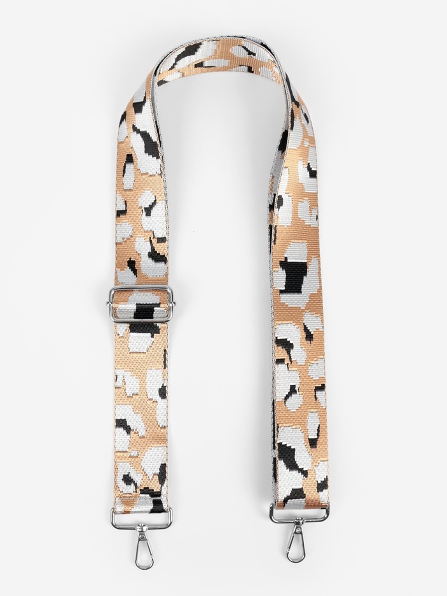 Ручка для сумки «Леопард», стропа, с карабинами, 140±1×3.8 см, разноцветная