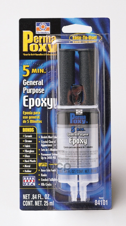 Клей эпоксидный многофункциональный 5мин шприц 25мл Permatex Permatex арт. 84101