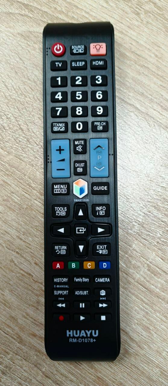 Пульт для телевизора Samsung, Huayu AA59-00581A (RM -1078+) , черный без элементов питания.
