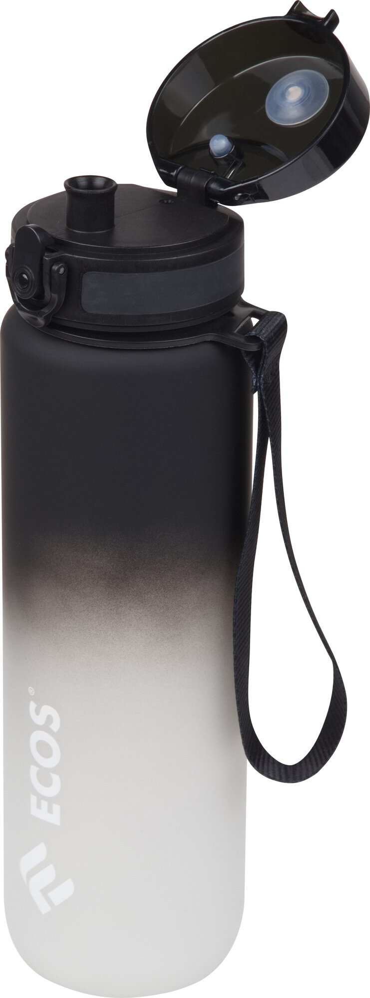 Бутылка для воды спортивная с временной шкалой Ecos SK5016, 1000 мл, 7.2 x 28.2 см