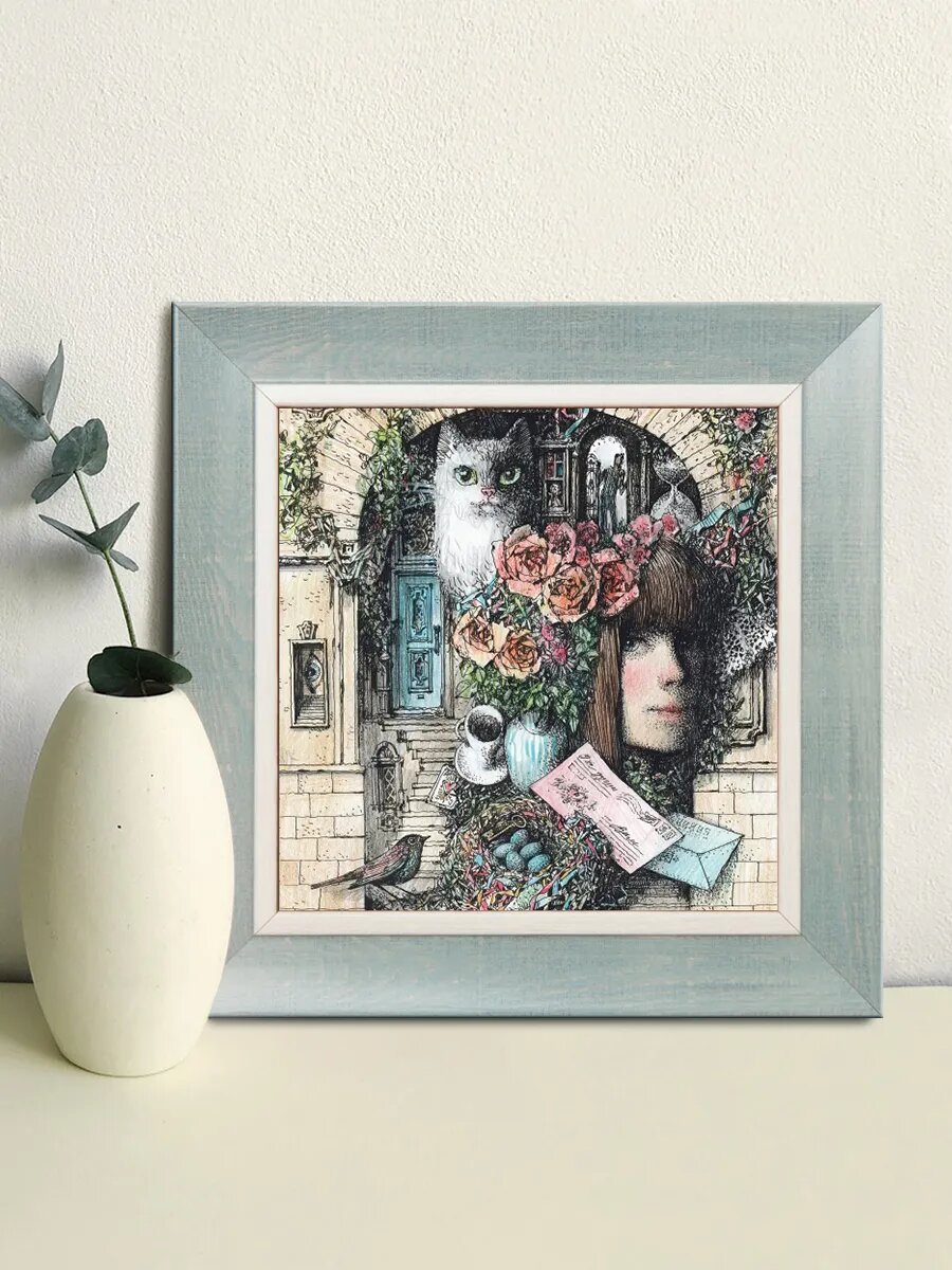 Картина на стену с ангелом.