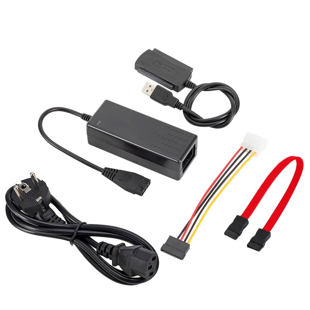 Кабель IDE Sata в USB 480 Мбит/с With EU Plug Adapter