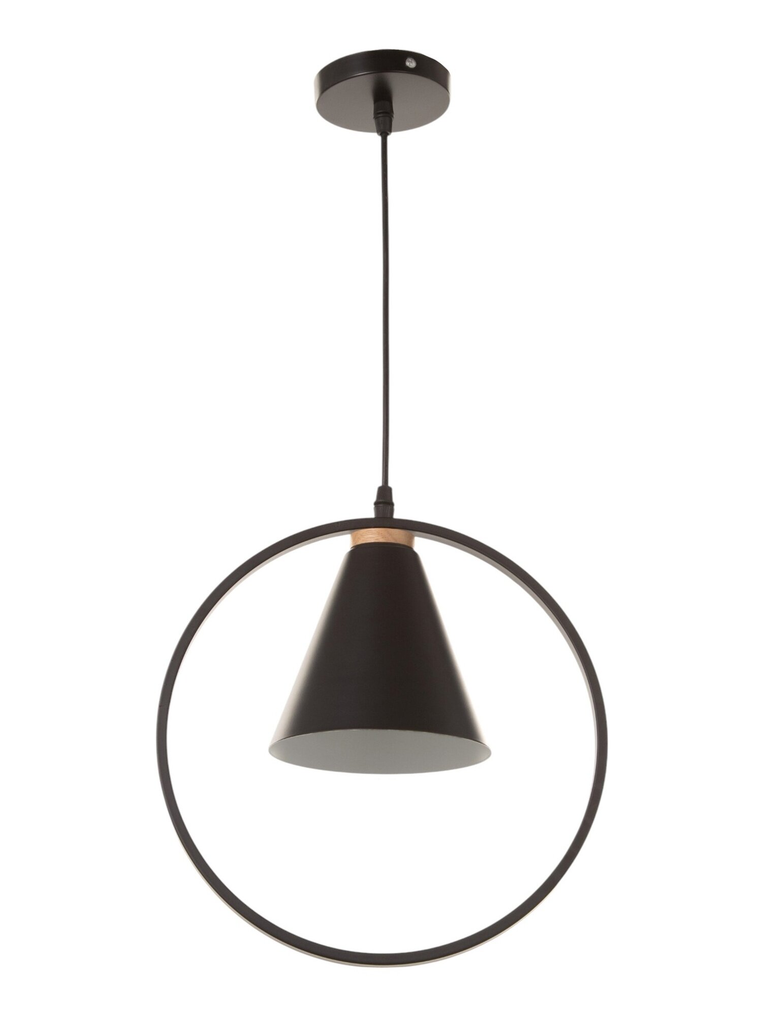 Светильник "Конус" 1х40Вт Е27 черный/бронза 30х14,5х30(+100)см