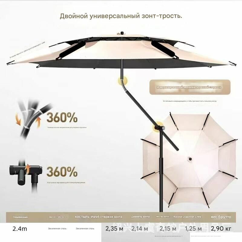 Новая модернизация в 2025 году, защита от дождя/ветра/солнца, зонт для рыбалки