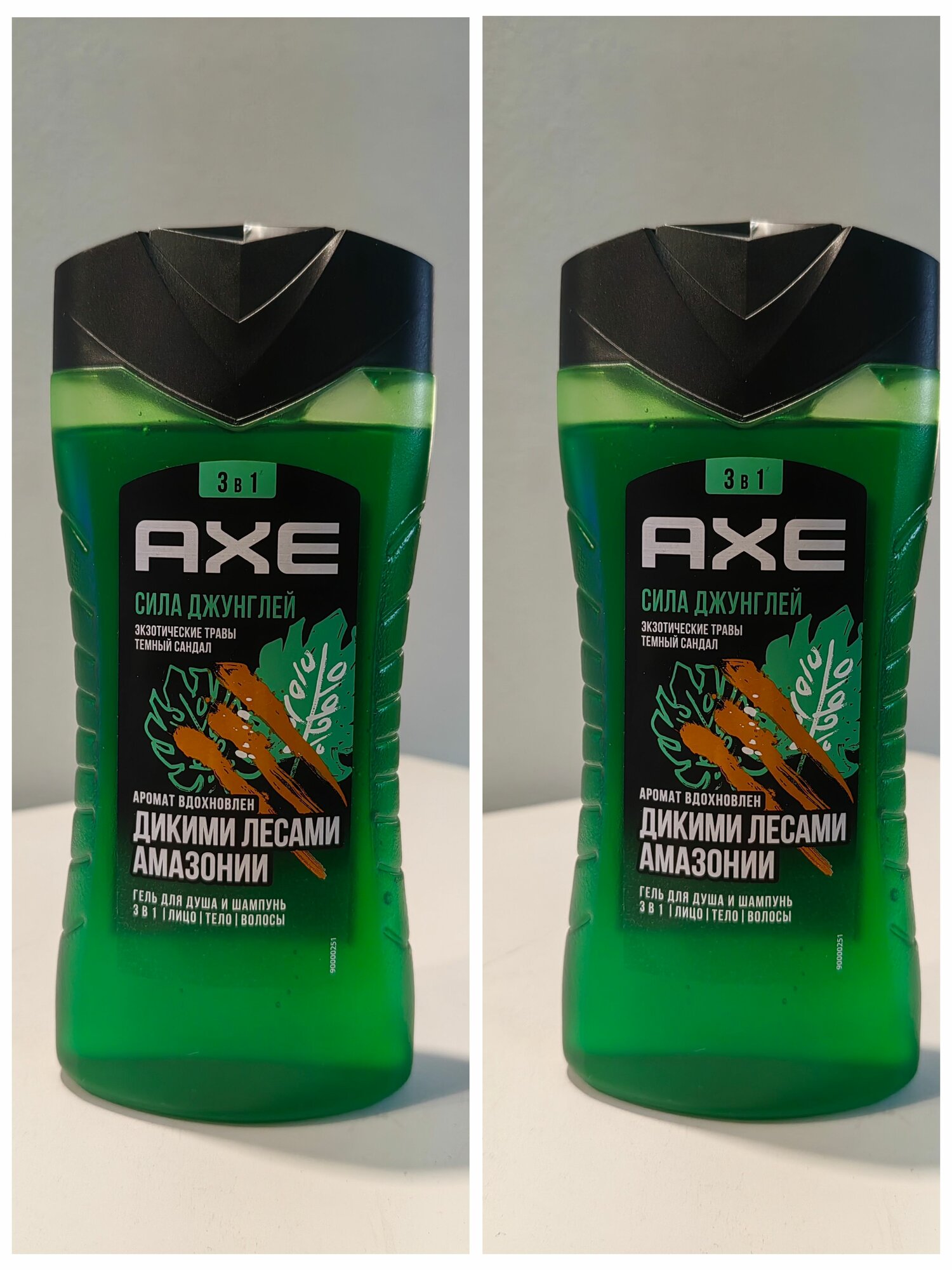 Гель для душа AXE Сила Джунглей 2 шт х 250 мл