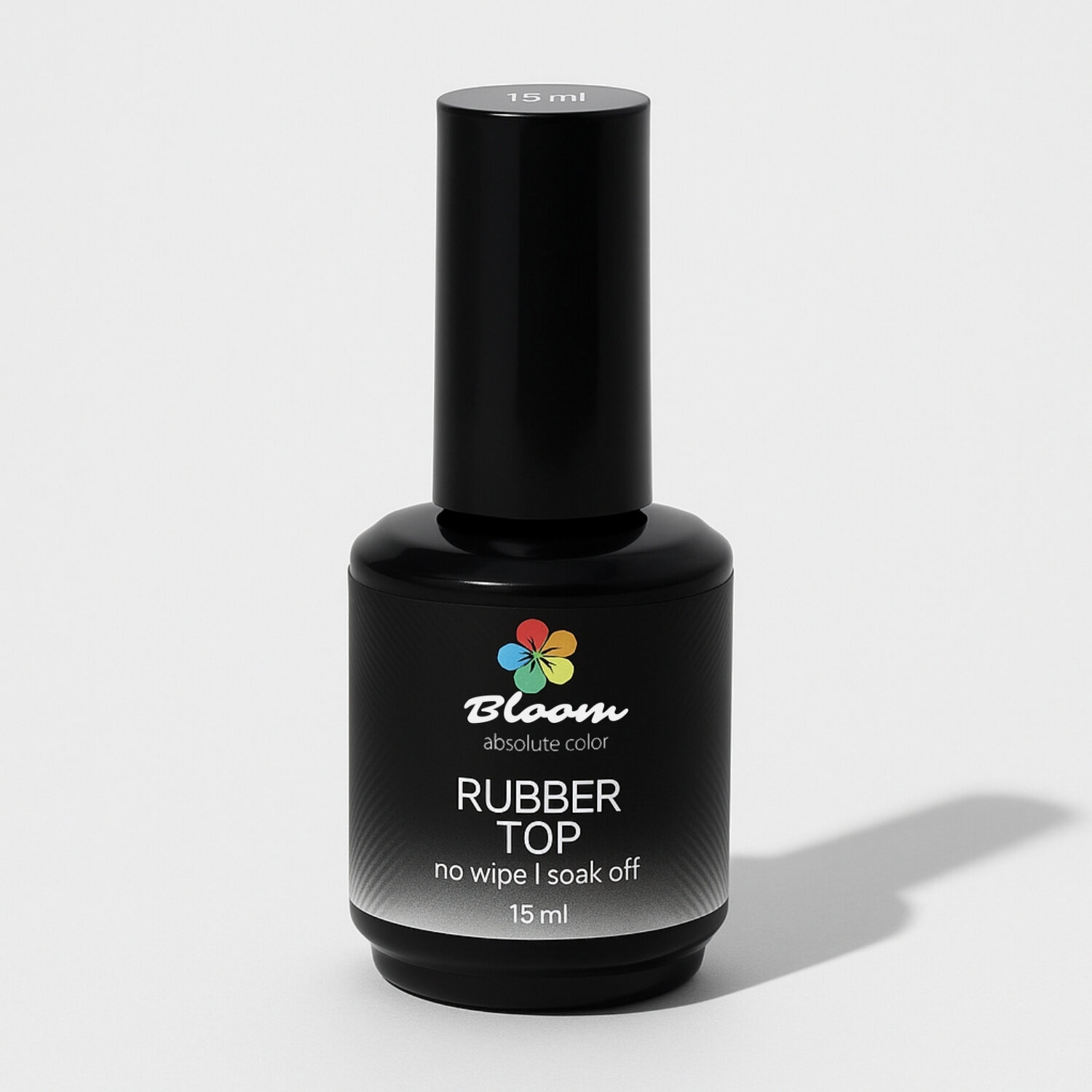 Каучуковый топ для гель-лака Bloom Rubber Top No Wipe без липкого слоя 15 мл