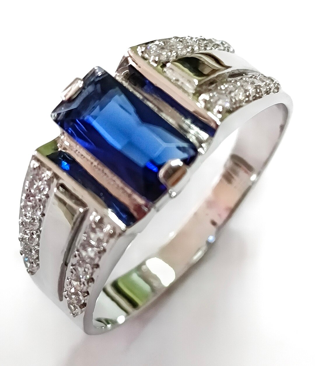 Печатка, серебро, 925 проба, родирование, фианит