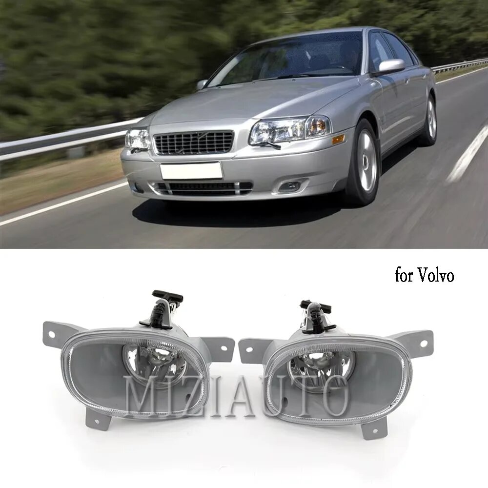 Противотуманные фары в сборе для Volvo S80 MK 1999 2000-2006 Автомобильные противотуманные фары без лампочек передний бампер противотуманные фары автомобильные аксессуары 1 pair