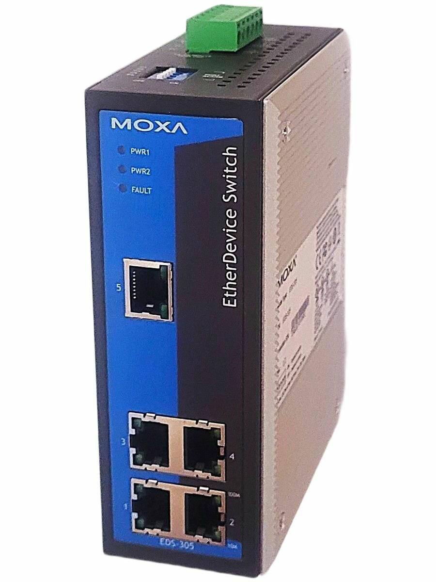 MOXA EDS-305 Коммутатор неуправляемый.