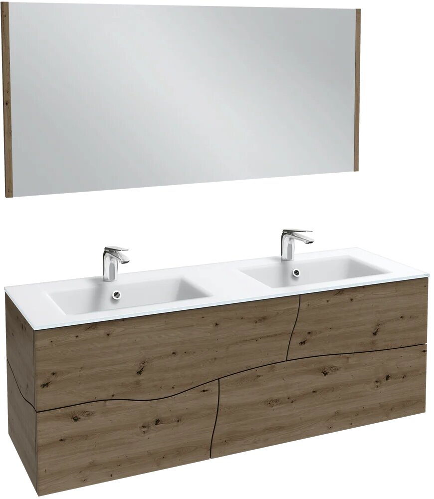 Мебель для ванной комнаты Jacob Delafon Sherwood 140 состаренный дуб