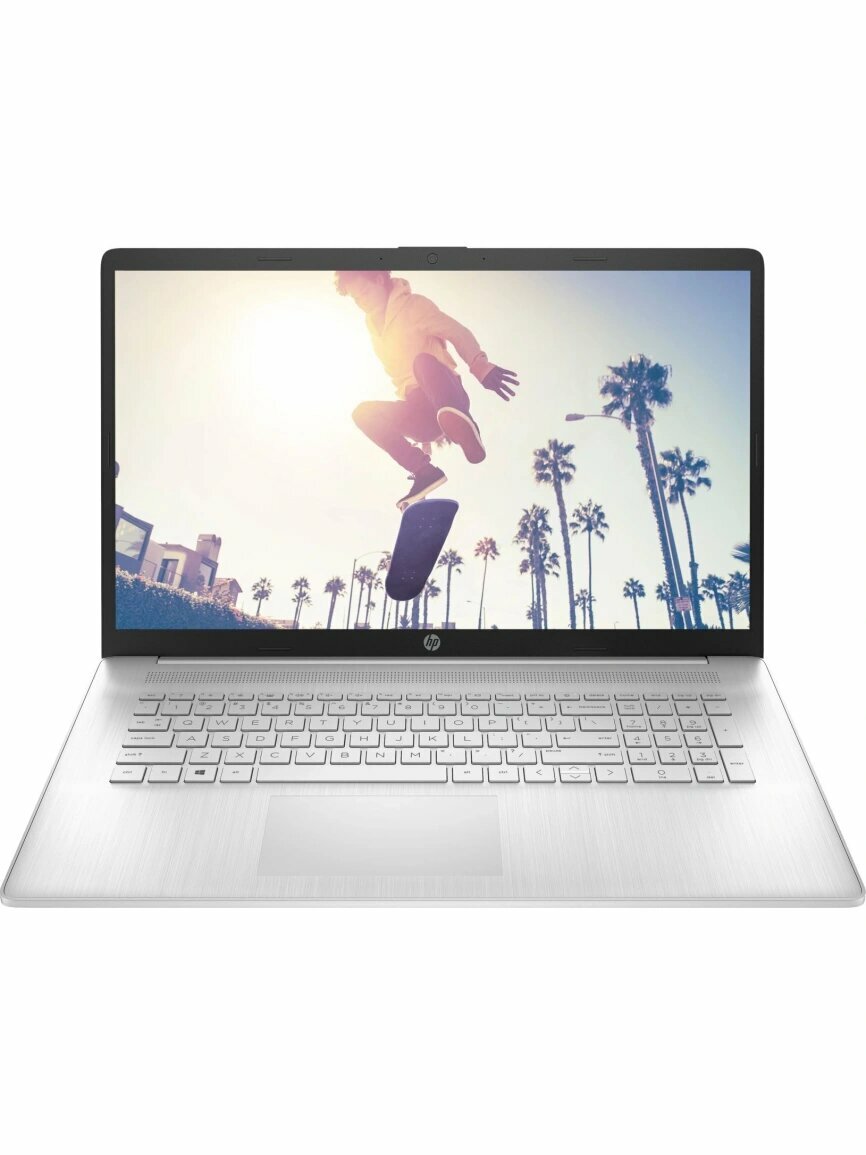 Ноутбук HP 17.3" 17-cp3166mg Ryzen 7 7730U/16Gb/SSD512Gb/DOS/серебристый
