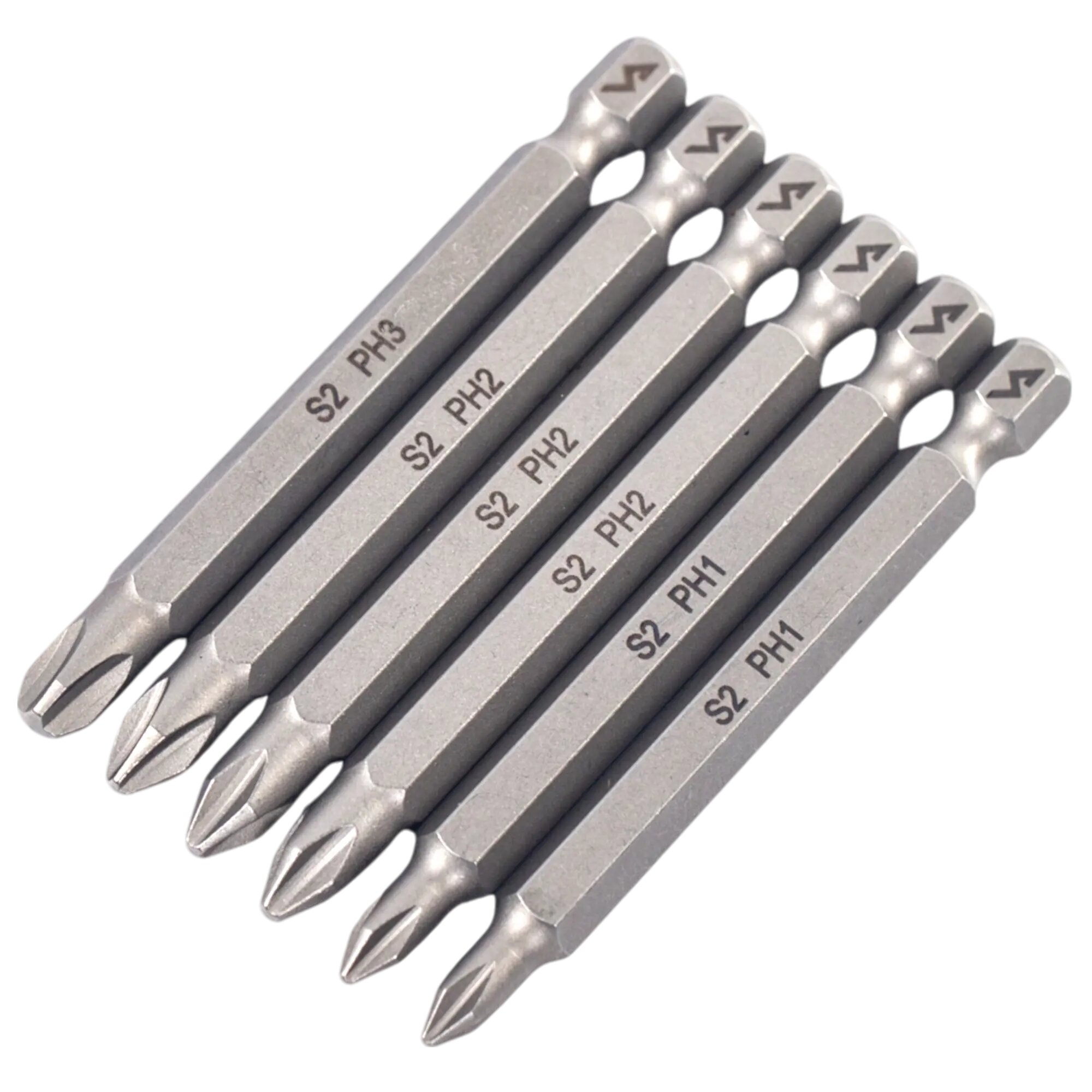 Vira набор бит магнитных PHx70 мм, 6 шт - головки Phillips PH2 с магнитной фиксацией