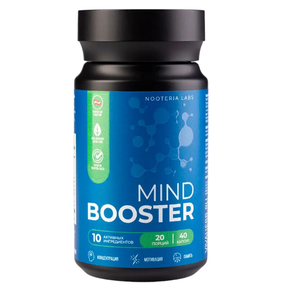 Nooteria Labs Маинд Бустер/Mind Booster капсулы массой 520 мг 40 шт