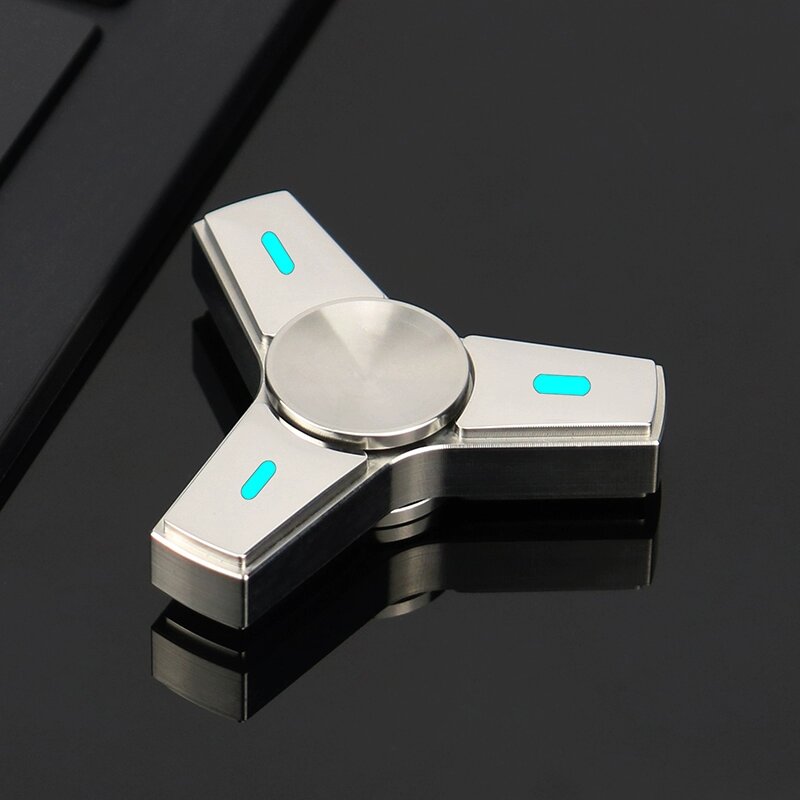 G3 Mini Нержавеющая сталь Вращающийся волчок с LED - Серебристый с Кейсом, Фонариком, Отмычкой и Подшипником