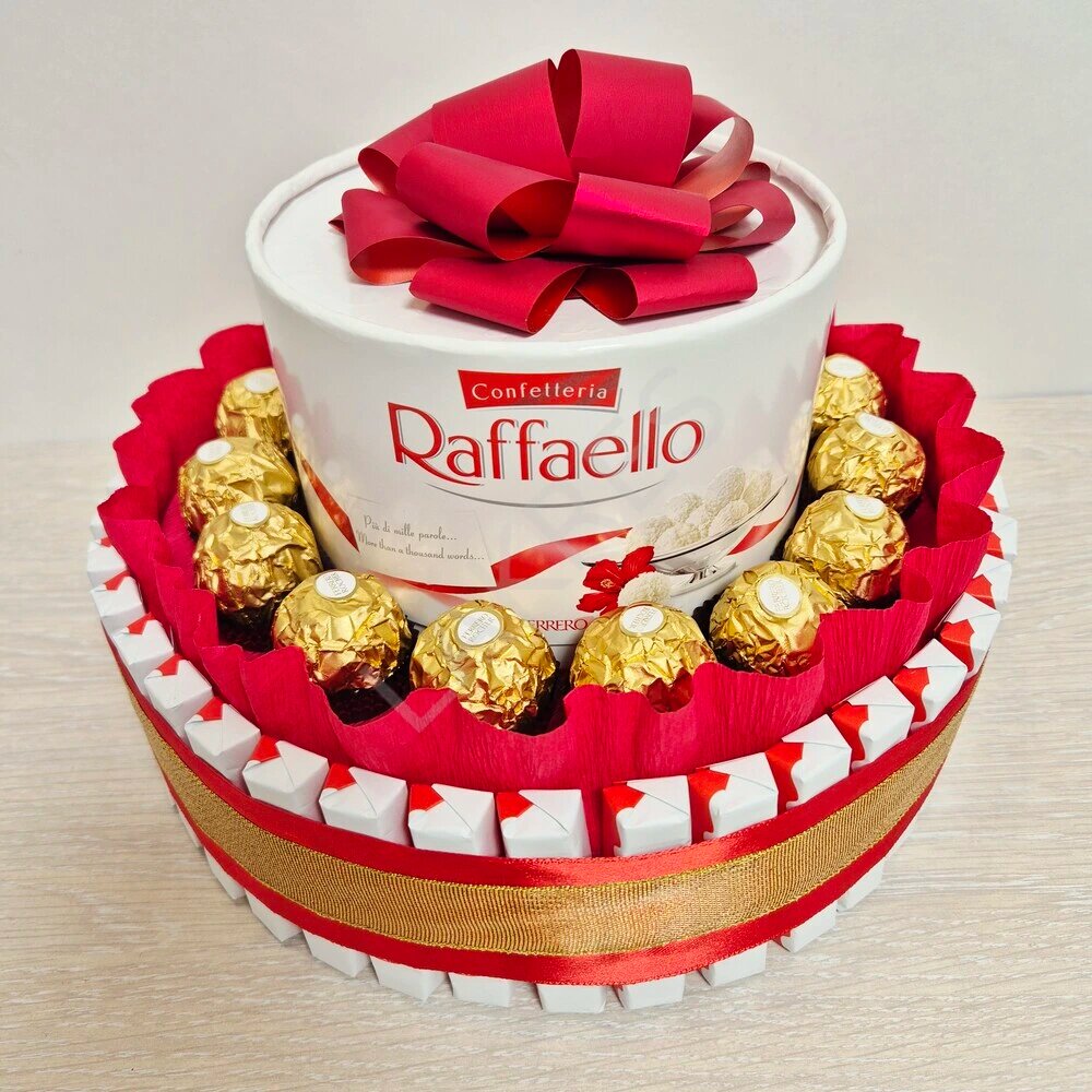 Киндер торт с раффаэлло и ферреро роше Кружевное вдохновение