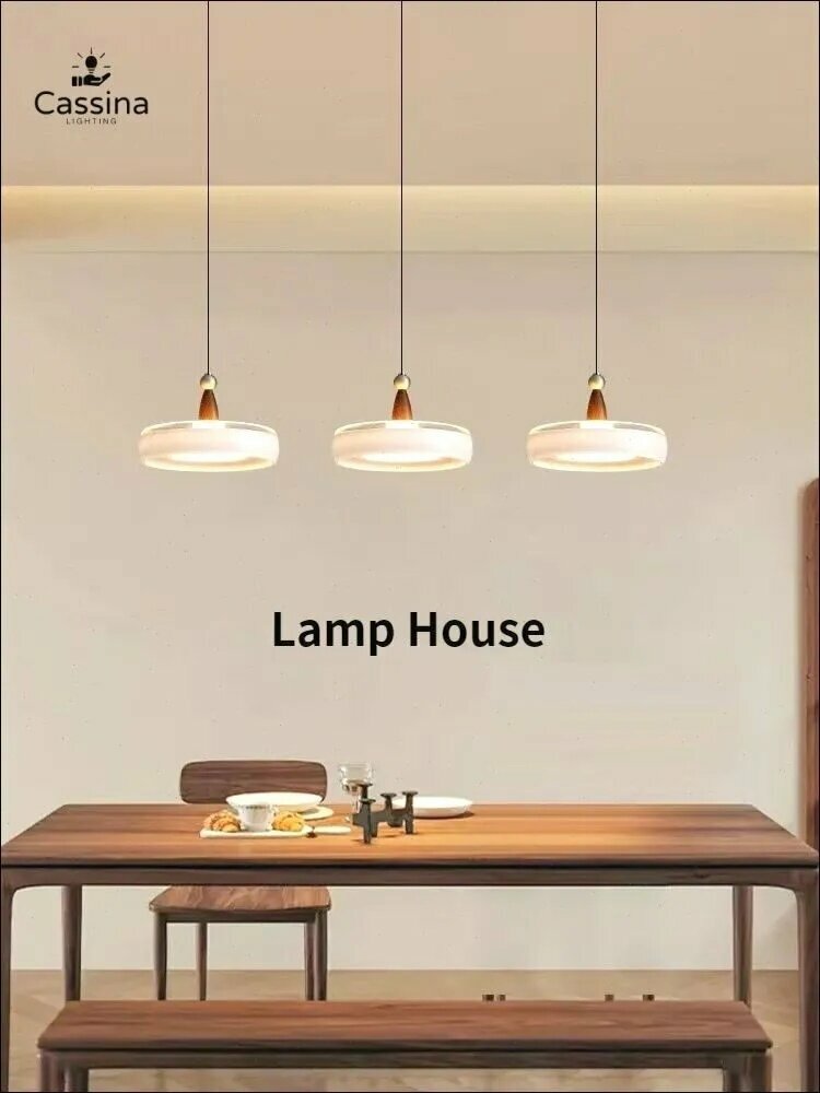 Люстра LED, дерево, креативный дизайн, встроенный светодиодный светильник