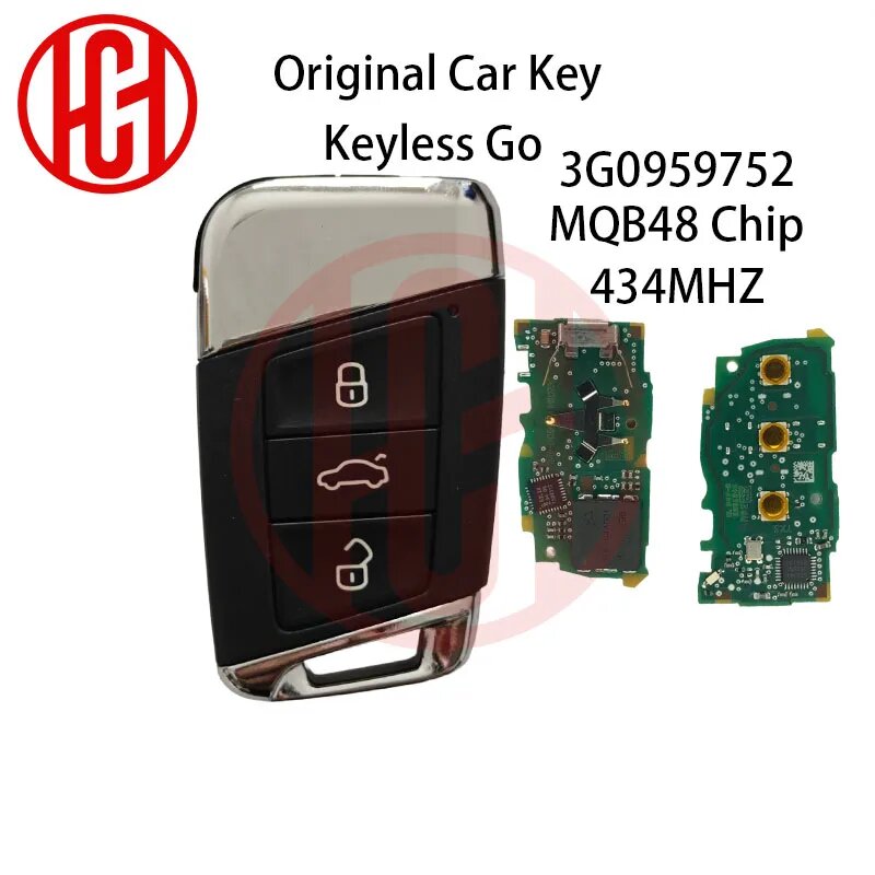 Оригинальный ключ VW Skoda MQB48 3G0959752 434MHz