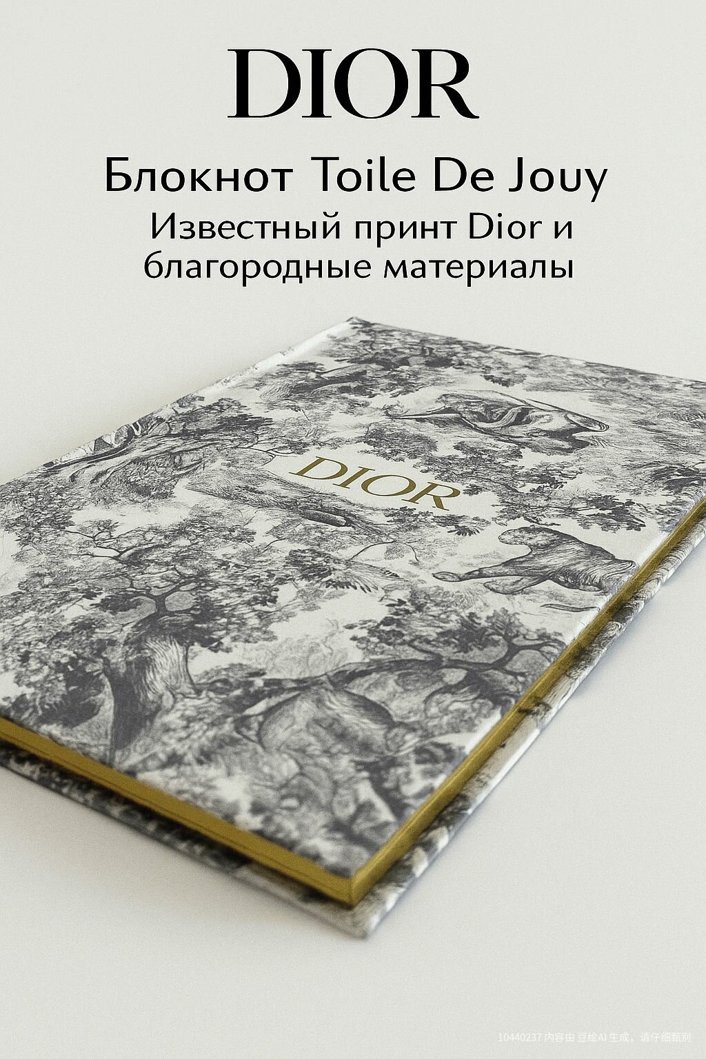 Блокнот в стиле DIOR