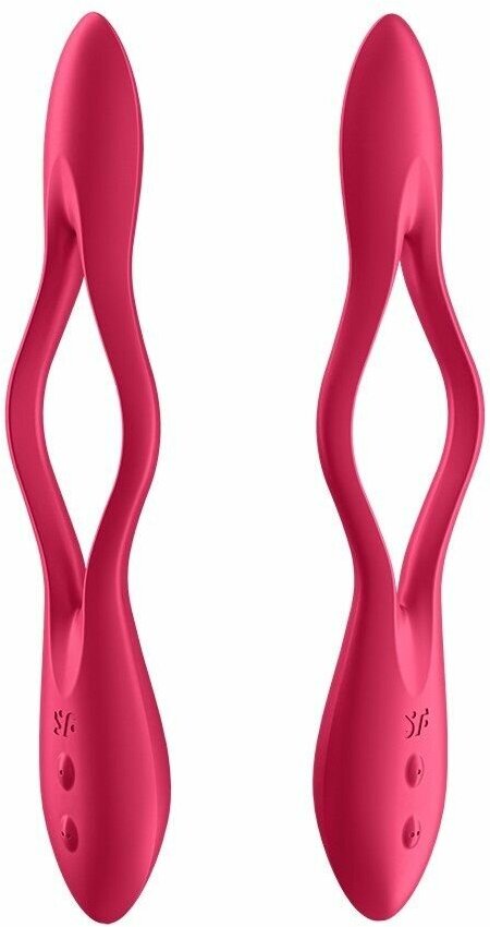 Вибратор для пар Satisfyer Elastic Joy 381662, красный, гибкий, водонепроницаемый, силикон