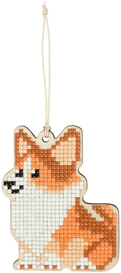 Фрея ALVP-014 кристальная алмазная мозаика подвеска Корги размер 8 × 6,5 см для украшения