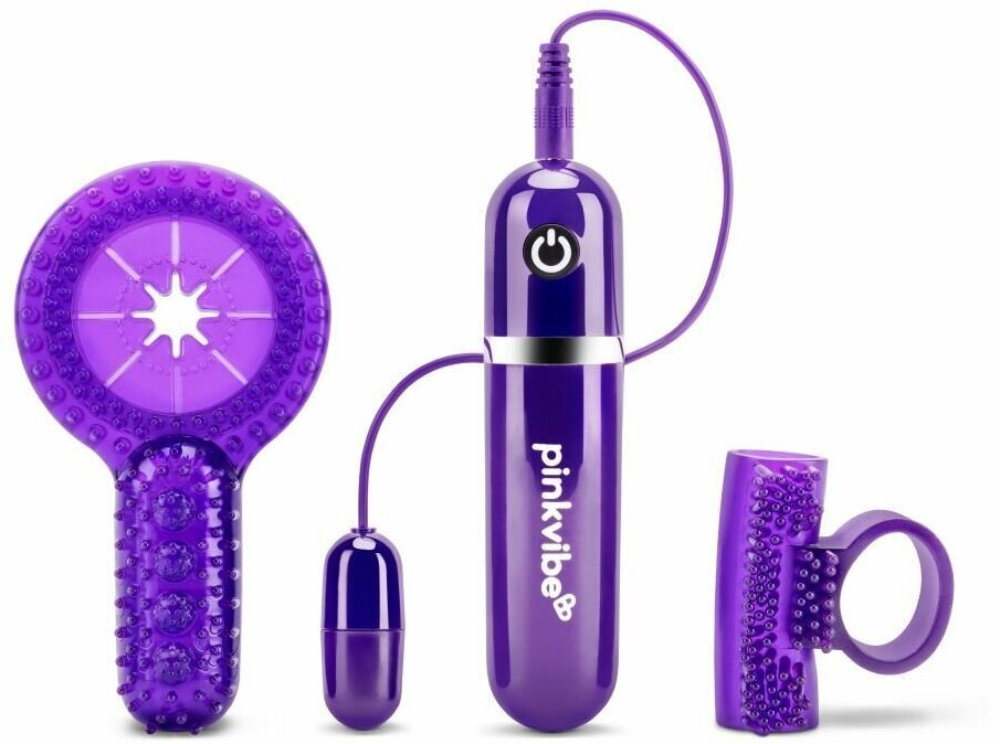 Набор колец для двоих Pink Vibe с 10-ю функциями вибрации