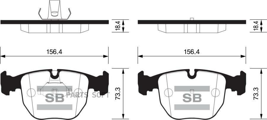 SANGSIN BRAKE SP2166 Колодки торм. дисковые Hi-Q BMW 540i 96-03 ()