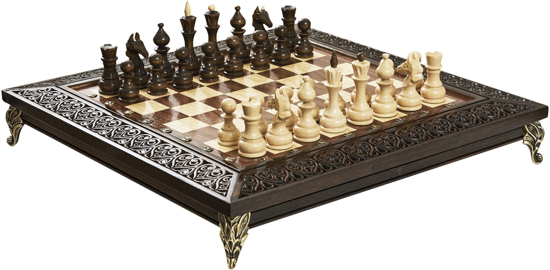 Резные шахматы Баталия