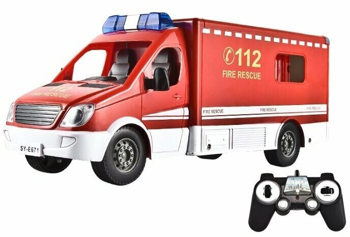 Радиоуправляемая спецтехника Double E Радиоуправляемая пожарная машина Double Eagle 2.4G - E671-003