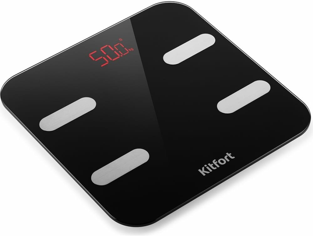 Весы KITFORT КТ-806, резиновый, белый, 180 кг