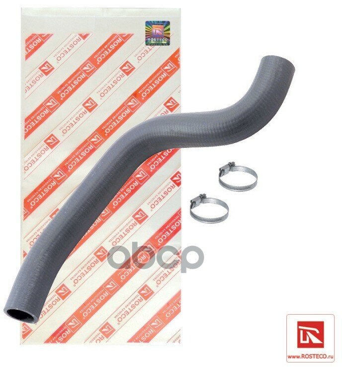 Патрубок радиатора верхний с хомутами ВАЗ-2112 2112-1303025 "ROSTECO" Rosteco арт. 20144
