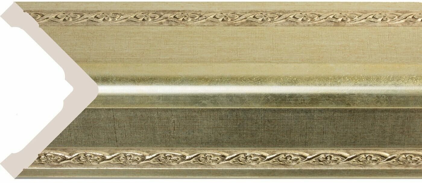 Багет Cosca, полистирол, матовый золотой, влагостойкий, 2.5 м