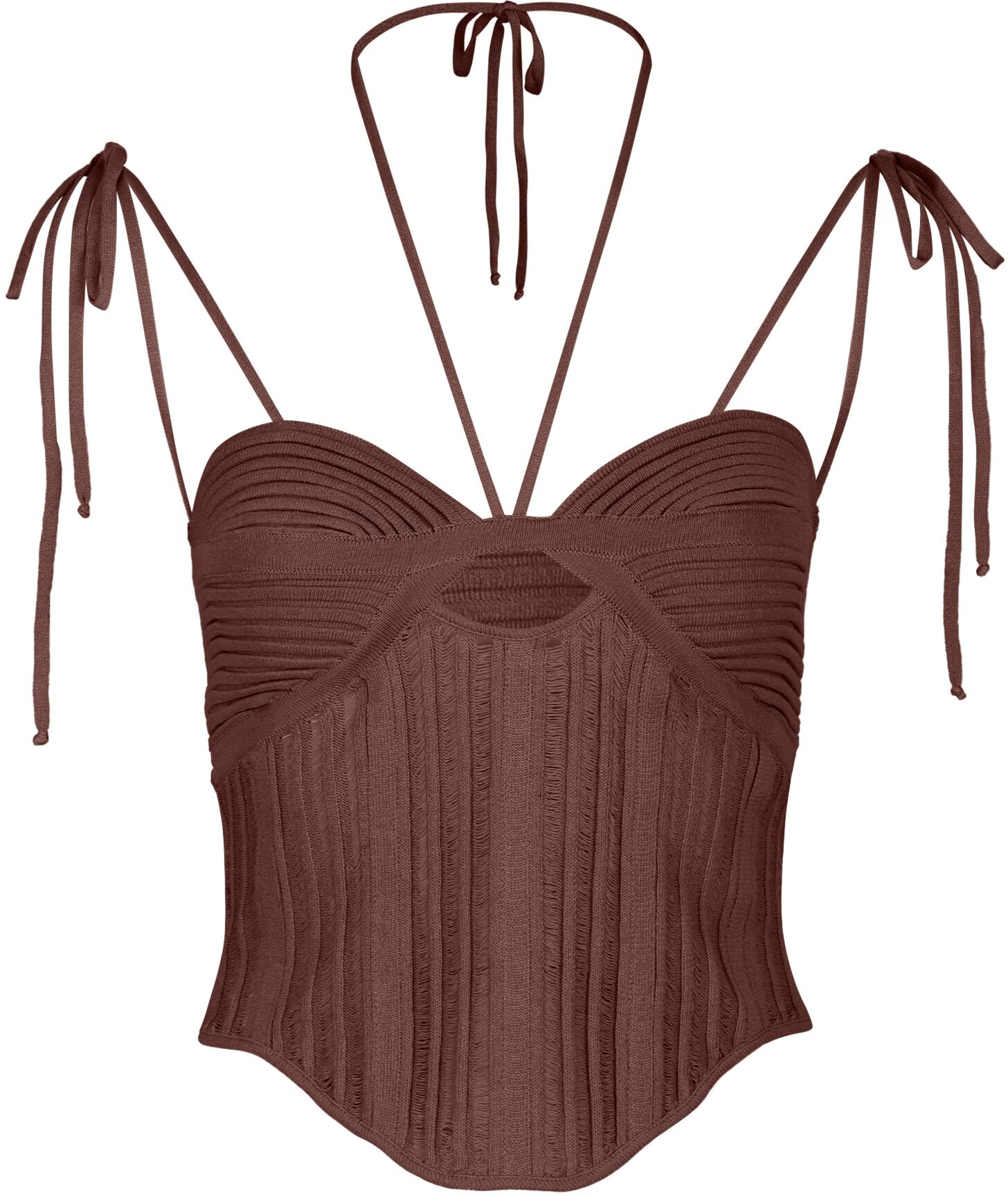 Топ ANDREADAMO Коричневый 157559 M