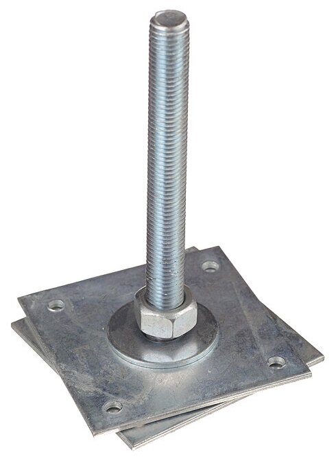 Анкер регулировочный оцинкованный М20 h200 120х120х4 мм
