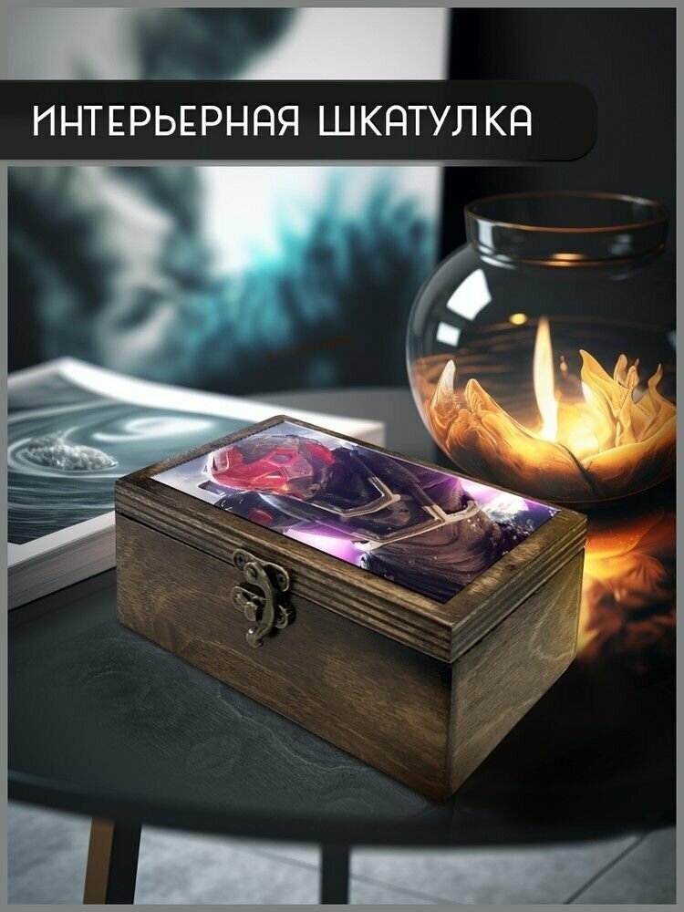 Шкатулка интерьерная для украшений универсальная 16x10x6 см Игра Anthem - 168