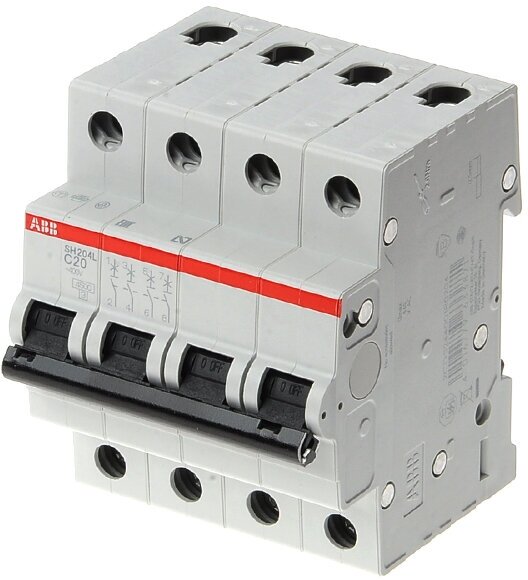 Автоматический выключатель на Din-рейку АВВ 2CDS244001R0324 C32 SH204L С32А/4п/ 4,5кА