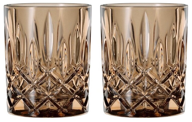 Набор из 2 стаканов для виски Noblesse, объем 295 мл, цвет бронзовый, хрусталь, Nachtmann, Германия, 104246