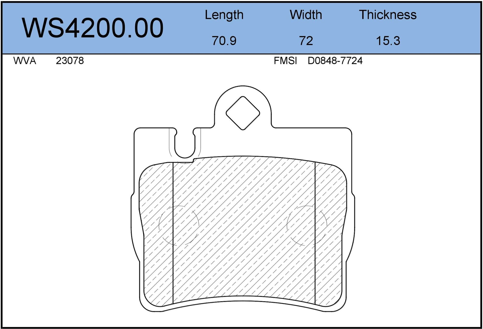 Колодки тормозные дисковые зад JEENICE WS4200.00