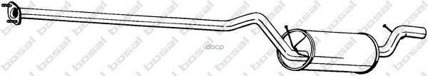 Глушитель FORD Focus (04-) задняя часть BOSAL Bosal арт. 286605