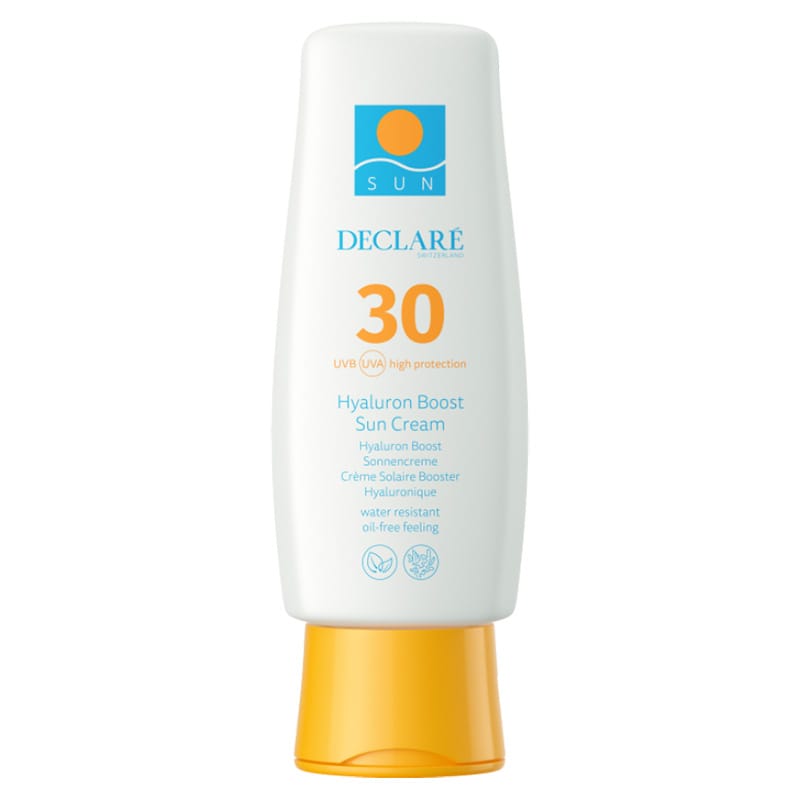 Средство солнцезащитное Declare Hyaluron Boost Sun Cream SPF 30, гиалуроновый крем для загара, 100 мл