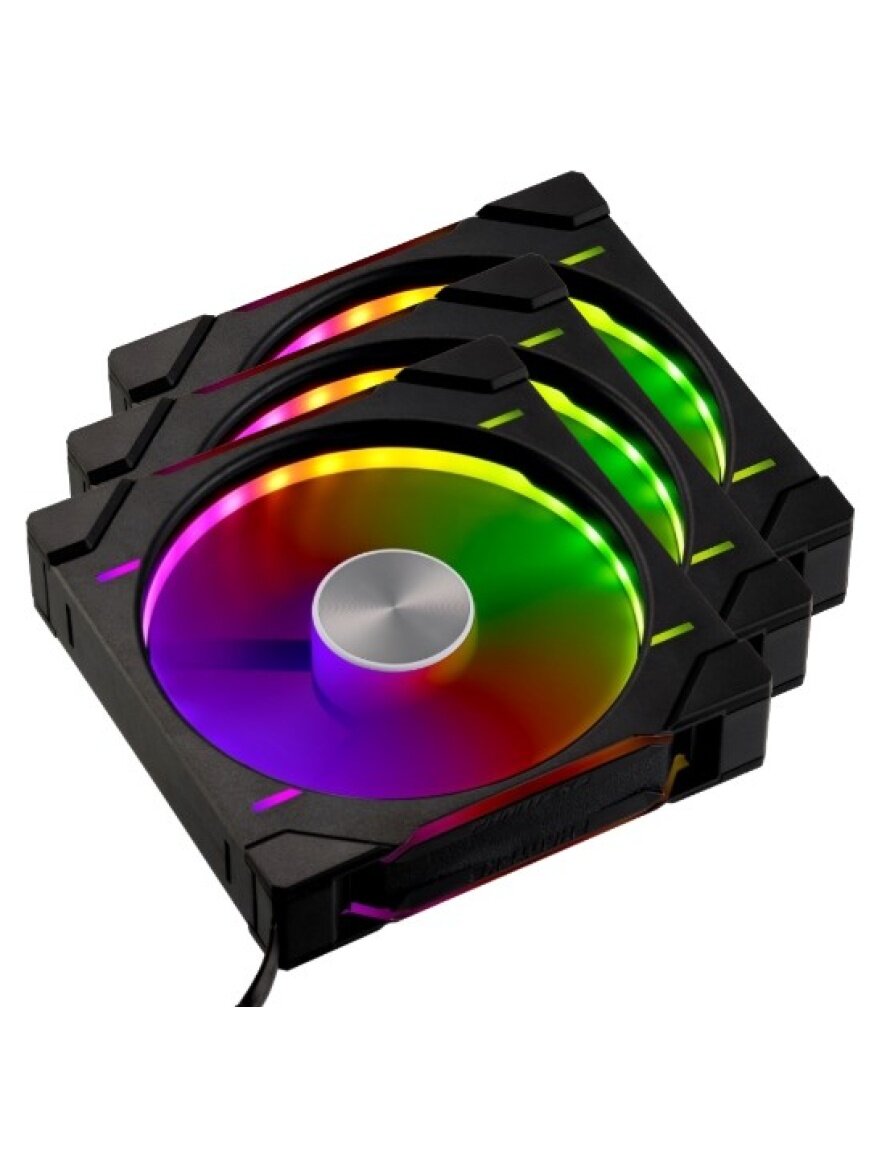 Вентиляторы для корпуса Phanteks D30 DRGB Regular Black 140мм 3шт (PH-F140D30_DRGB_PWM_BK01_3P)