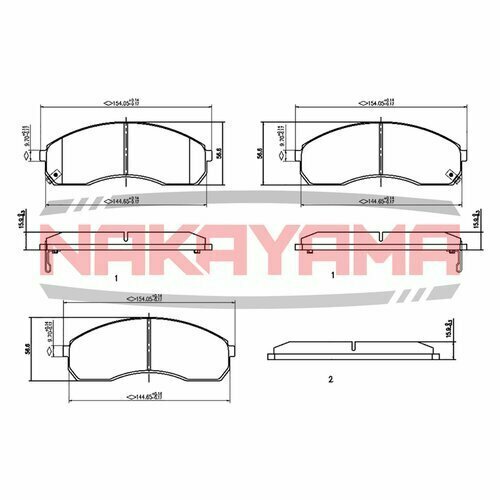 Колодки тормозные Nakayama HP8437NY