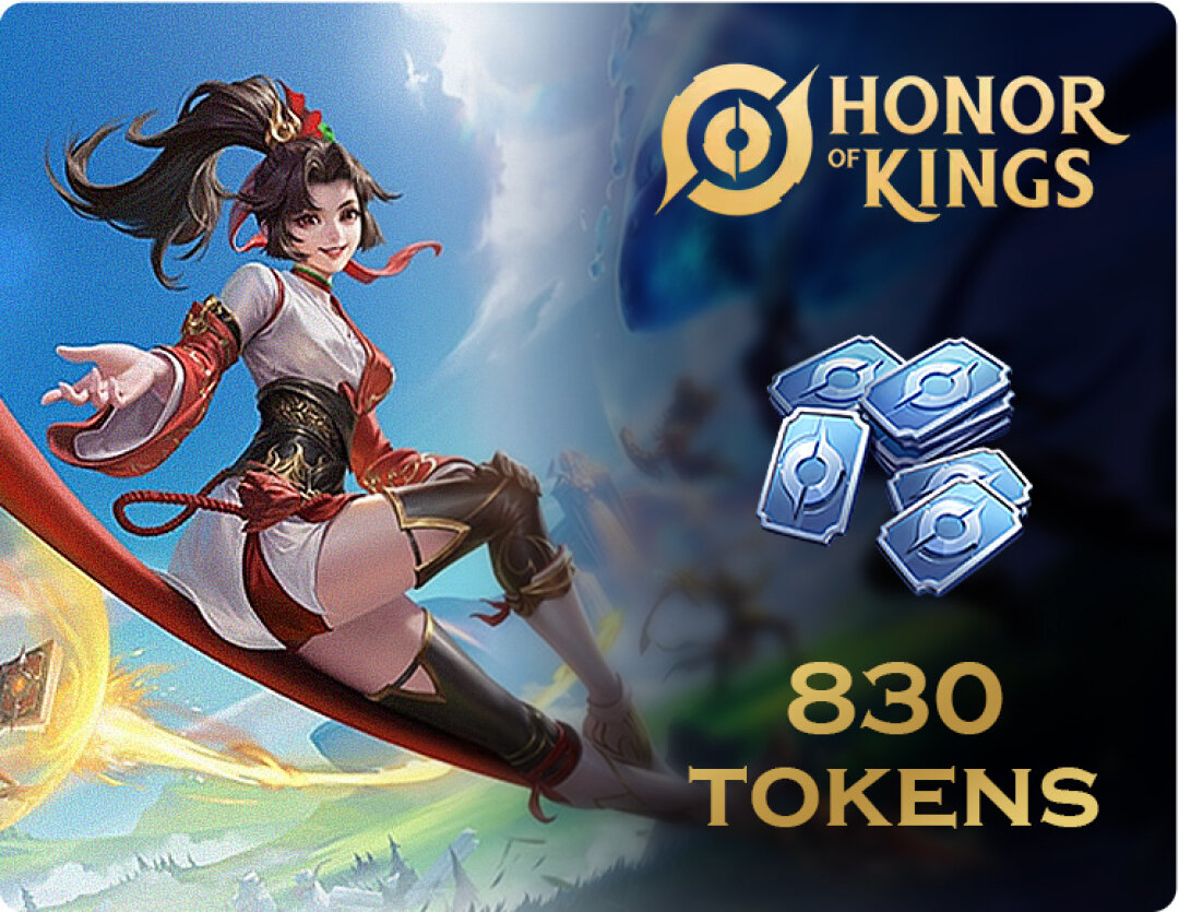 Игровая валюта Honor of Kings 830 Tokens [Цифровая версия]