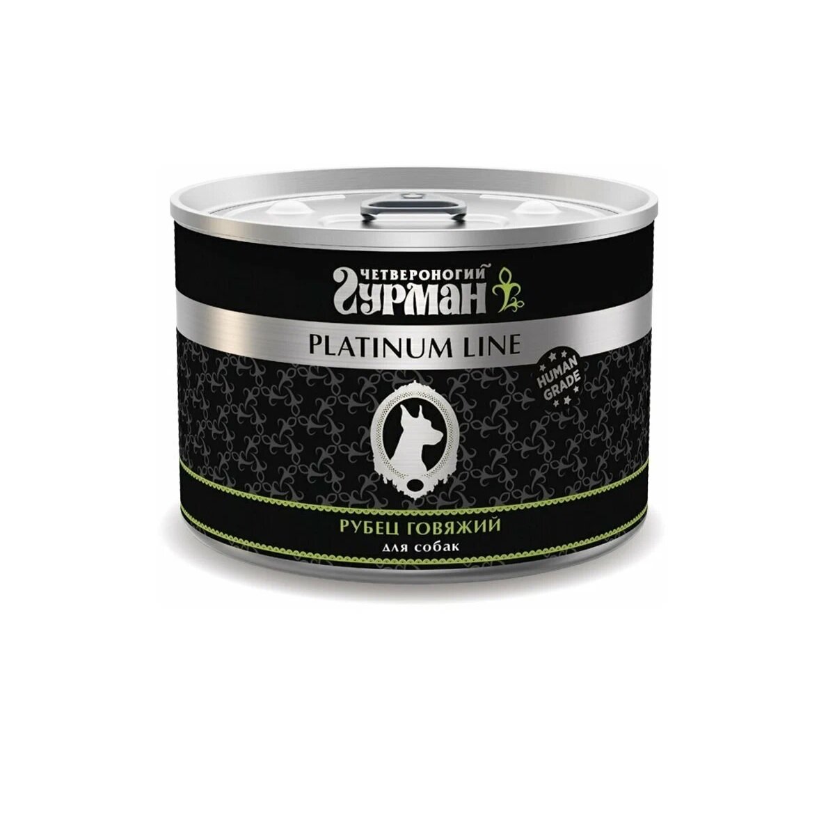 Четвероногий Гурман Platinum консервы для собак Рубец говяжий 525г