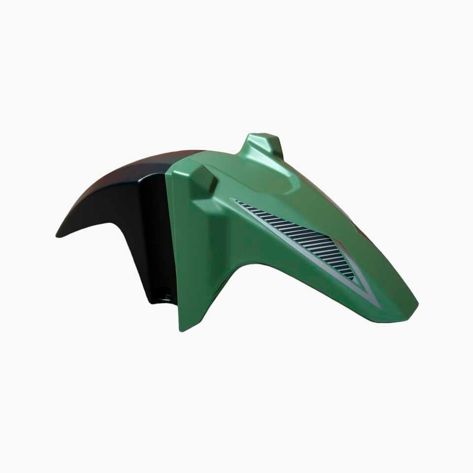 Крыло переднее на мопед Альфа ANDES зеленое/матовое