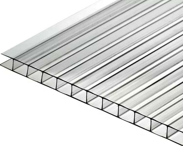 Сотовый поликарбонат Polygal прозрачный практичный 6 мм. Лист 6 м