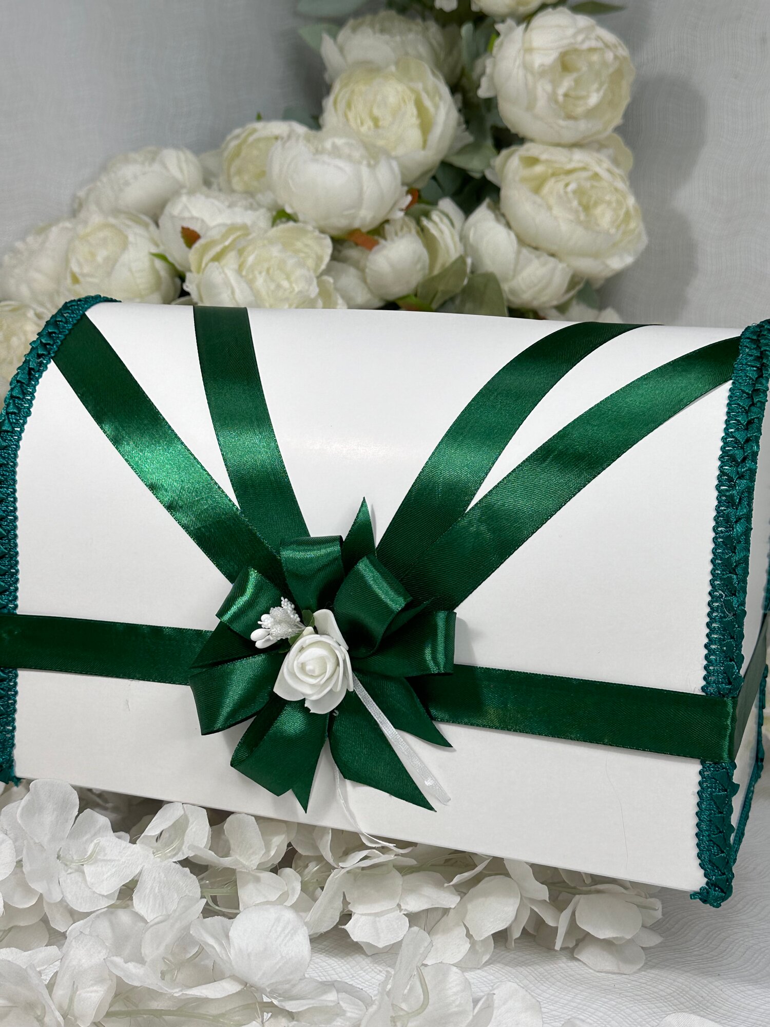 Свадебный семейный банк Винтаж, изумруд